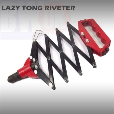 LAZY TONG FOLDING EXTENDING EASY RIVETER POP RIVET GUN Click