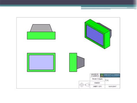 Orthographic Projection Ppt 3 D Graphics Computer Software And Applications