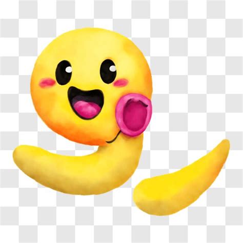 Download Emoticon Van Lachende Banaan Met Tong Uit Png Online Op