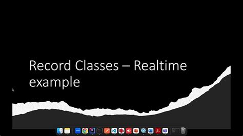 Java Record Class Realtime Application Youtube