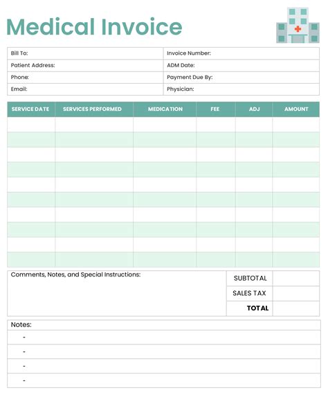 Billing Forms Printable Printable Forms Free Online