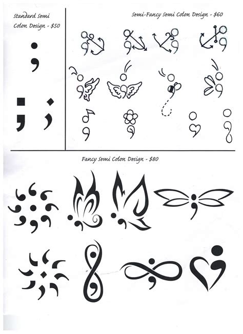Unique Semicolon Tattoos Semicolon Tattoo Infinity Tattoos