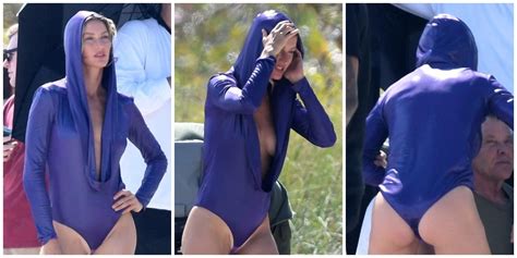 Gisele Bundchen Super Sexy Incidente Hot Nel Backstage Dello Shooting