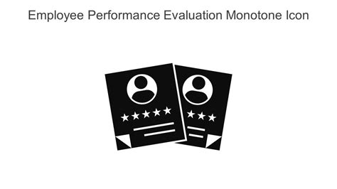 Employee Performance Evaluation Monotone Icon In Powerpoint Pptx Png