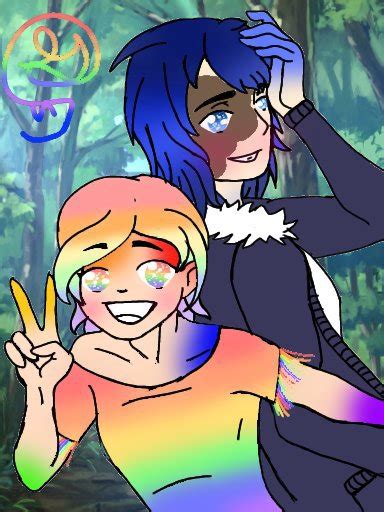 Rainbow Steve And Blue Steve Fanart Steve Saga Origins By Me