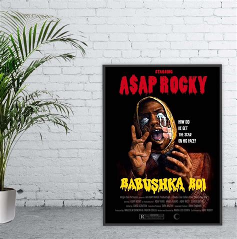 Asap Rocky Babushka Boi Single Poster Etsy