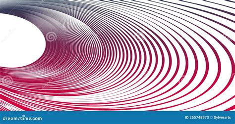 Distorted And Deformed Lines Vector Abstract Background Curvature Of Space 3d Linear Flow