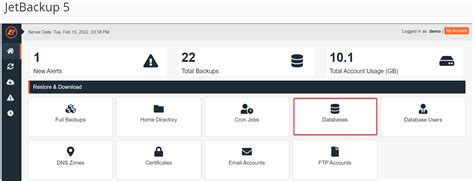 How To Restore A Database Using Jetbackup 5 Knowledgebase Whcca