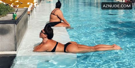 Lauren Goodger Sexy In The Arabian Sunshine In Her Skimpy Little Black