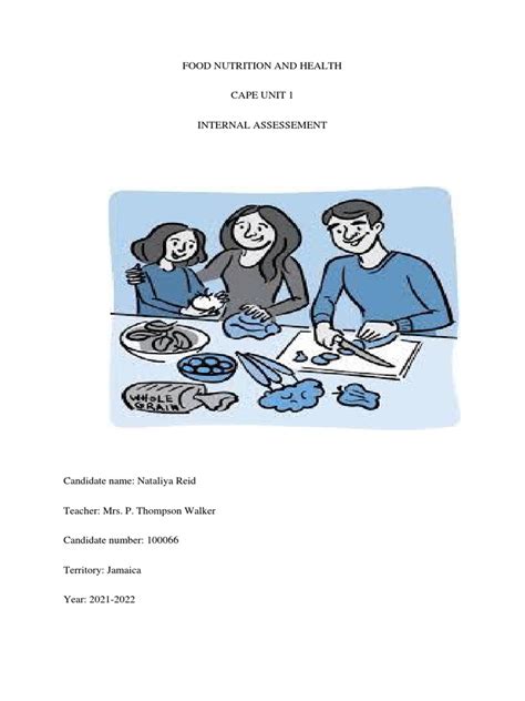 Food Nutrition Ia Nataliya Reid Pdf Dieting Obesity