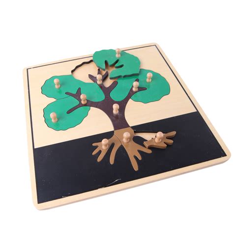 蒙特梭利生物教具－大樹嵌板拼圖 Tree Puzzle 資優兒童教育集團 Gc Education Group 幼兒語文教材、閃卡