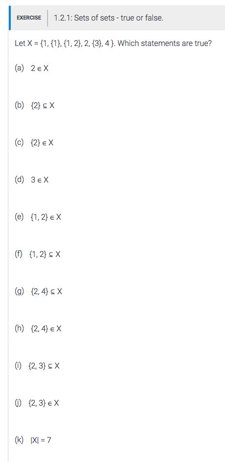 solved let x {1 {1} {1 2} 2 {3} 4 } which