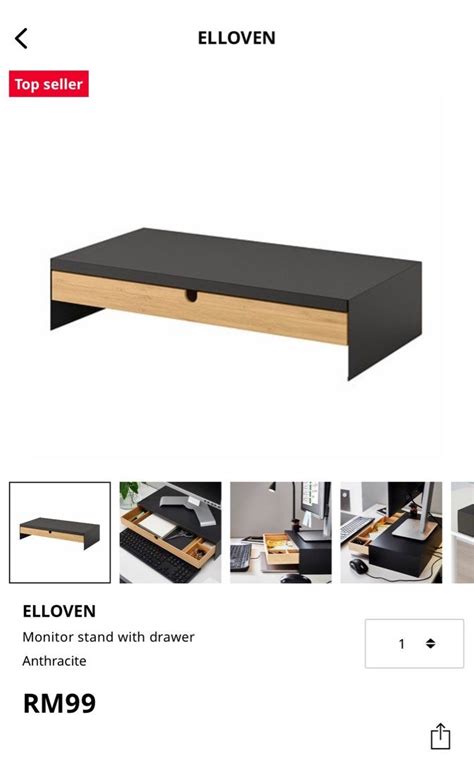 Ikea Elloven Monitor Stand Furniture And Home Living Furniture Tables
