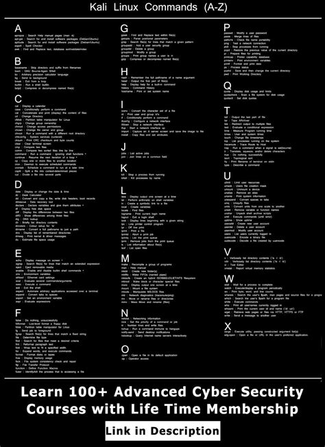 Hamid Firoozi On Linkedin Kali Linux Command Reference For Security Jobs