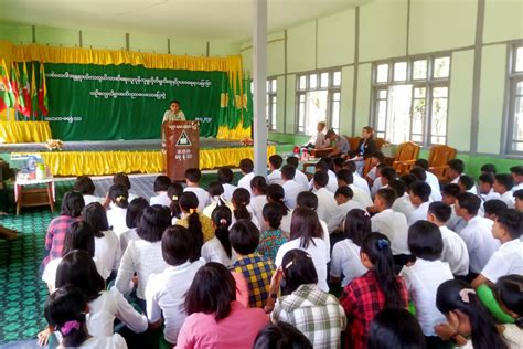 ကံမမြို့နယ် စီမံအုပ်ချုပ်ရေးအဖွဲ့၏ ဦးဆောင်မှုဖြင့် အခြေခံပညာအထက်တန်းကျောင်း ရေနံ့သာ ၌ အသိပညာပေး