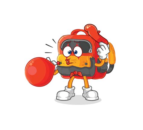 School Backpack Vector Character 10740187 Vector Art At Vecteezy