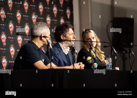 United Kingdom Newquay 08 January 2022 Dan Hart Ceo Of Virgin Orbit C Ian Ennett Deputy Ceo