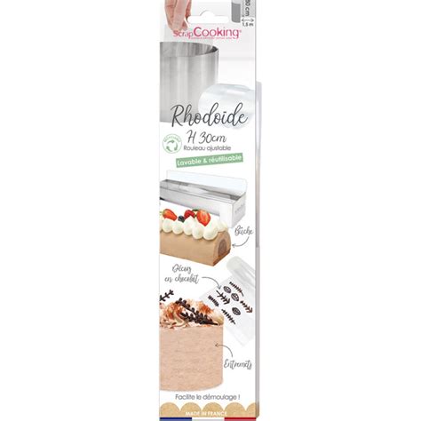 Tortenrandfolie, Acetat, 30 cm x 1,5 m | MEINCUPCAKE Shop