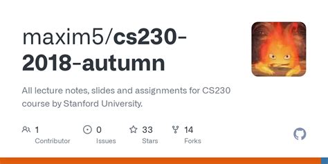 github maxim5 cs230 2018 autumn all lecture notes slides and assignments for cs230 course by