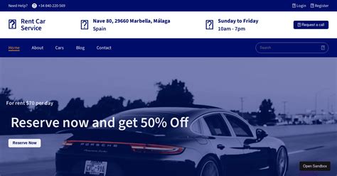 Rental Car React Codesandbox