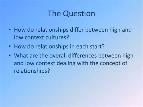 High and low context cultures relationships in each | PPTX | Dating | Family and Relationships