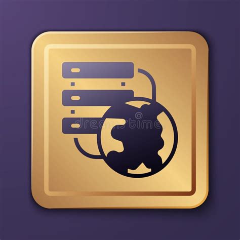 Purple Network Cloud Connection Icon Isolated On Purple Background Social Technology Cloud