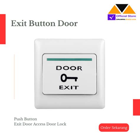 Jual Exit Push Button Plastik Exit Pintu Access Control Door Bahan Plastik Jakarta Barat