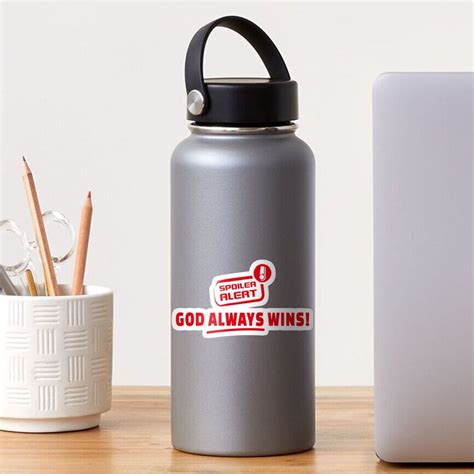 God Always Wins Sticker By Sinyart Redbubble
