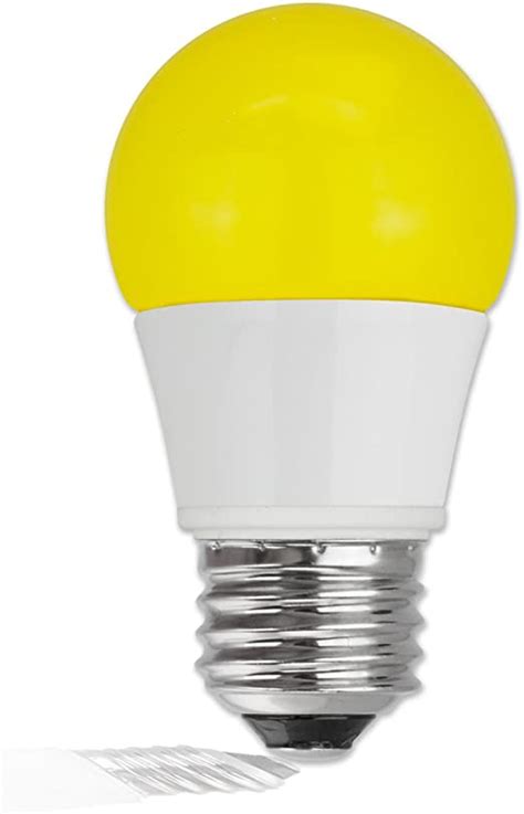 TCP W Equivalent LED Yellow Bug Light Bulbs Non Dimmable Amazon Com