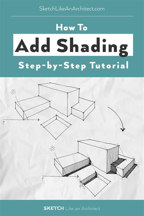 Step By Step Tutorial Shading In Perspective Sketch Like An Architect Shadow Drawing