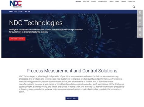 Ndc Technologies Announces New Website
