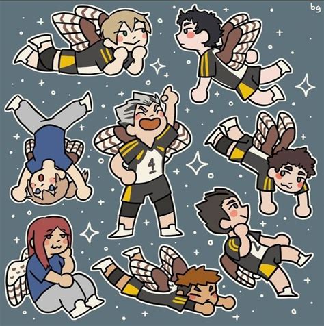 Haikyuu Pegatinas Bonitas Dibujos Bonitos Dibujos Divertidos