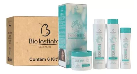 6 Kits Capilares Cacheamos 4 Itens Bio Instinto Parcelamento Sem Juros