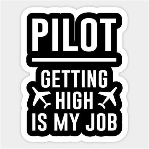 Pilot Sticker Aviation Humor