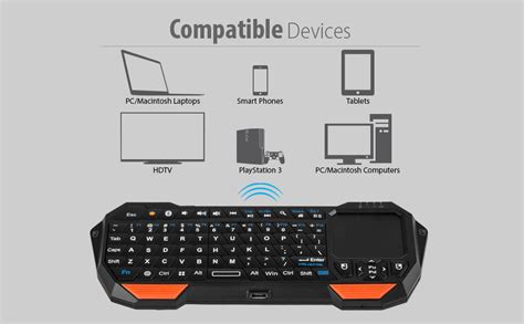 Fosmon Mini Bluetooth Keyboard Qwerty Keypad Wireless Portable