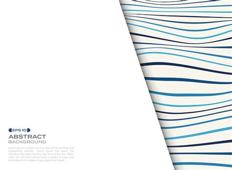 Premium Vector Large Of Color Level Of Blue Stripe Line Wavy Pattern