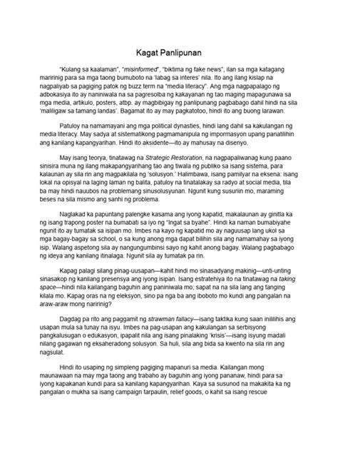 Kagat Panlipunan Pdf