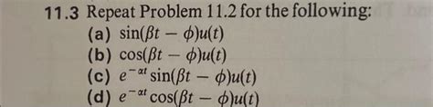 113 Repeat Problem 112 For The Following A