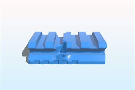 Rmr Cut Cover Plate To Picatinny Rail Files To Download And To 3d