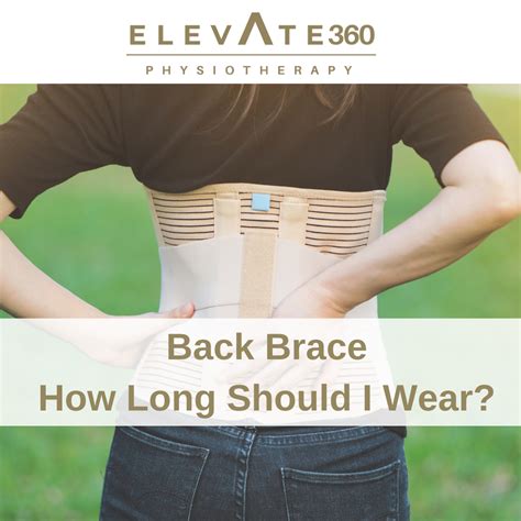 Back Brace How Long Should I Wear Elevate Physiotherapy