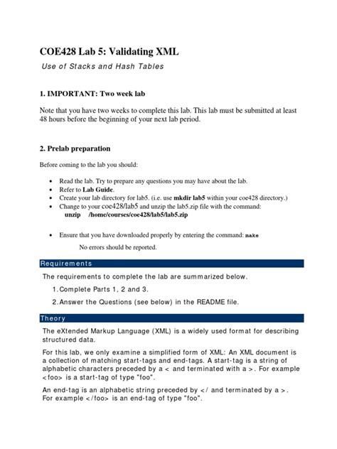 Lab 5 Pdf Xml String Computer Science
