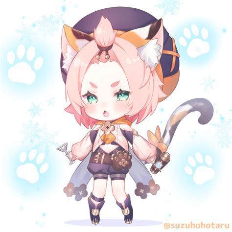 ディオナ「ディオナちゃん🐈 原神 」鈴穂ほたる🐈🐾のイラスト