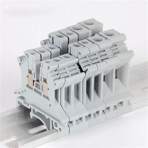 UK2 5B Rail Type Voltage Terminal Block 2 5mm Entrelec Din Rail Terminal Blocks Tai Ding Electric