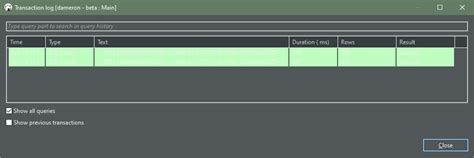 Transaction Log Pending Transactions Query Manager Unreadable In Dark Theme Issue