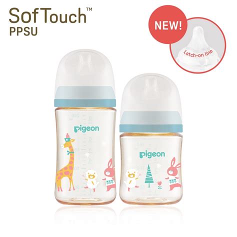 Pigeon Softouch Wide Neck Ppsu Bottle 160ml5oz 240ml8oz Shopee