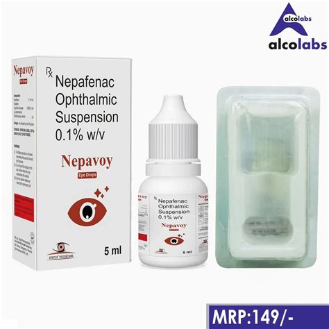 Nepafenac 0.1 Eye Drops, 5ml at ₹ 149/piece in Panchkula | ID: 15131264548