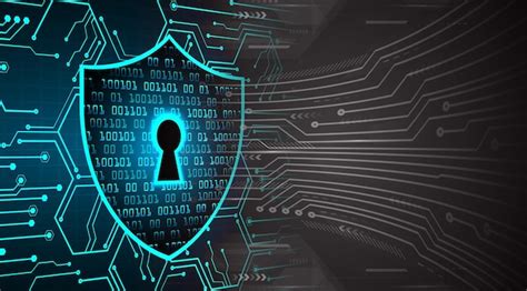 디지털 배경 사이버 보안에 닫힌 자물쇠 프리미엄 벡터