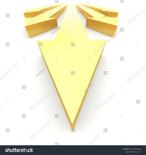 Arrow Direction Presentation Templet Assignment Stock Illustration
