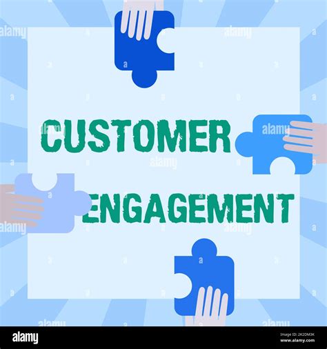 Conceptual Display Customer Engagement Conceptual Photo The Emotional Connection Between A