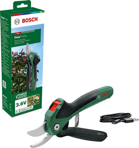 Amazon.com : Bosch EasyPrune Cordless Secateurs (Integrated 3.6 Volt ...